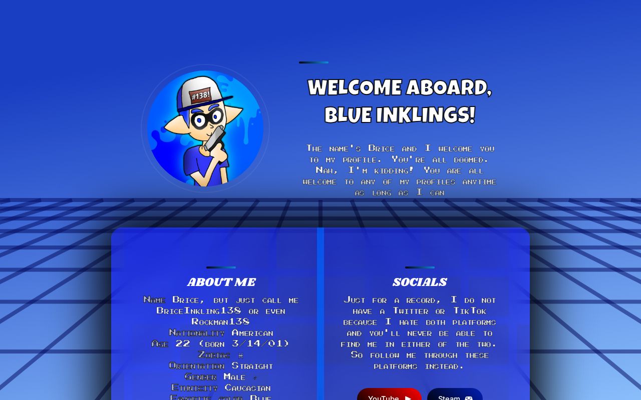 The BriceInkling Carrd Page